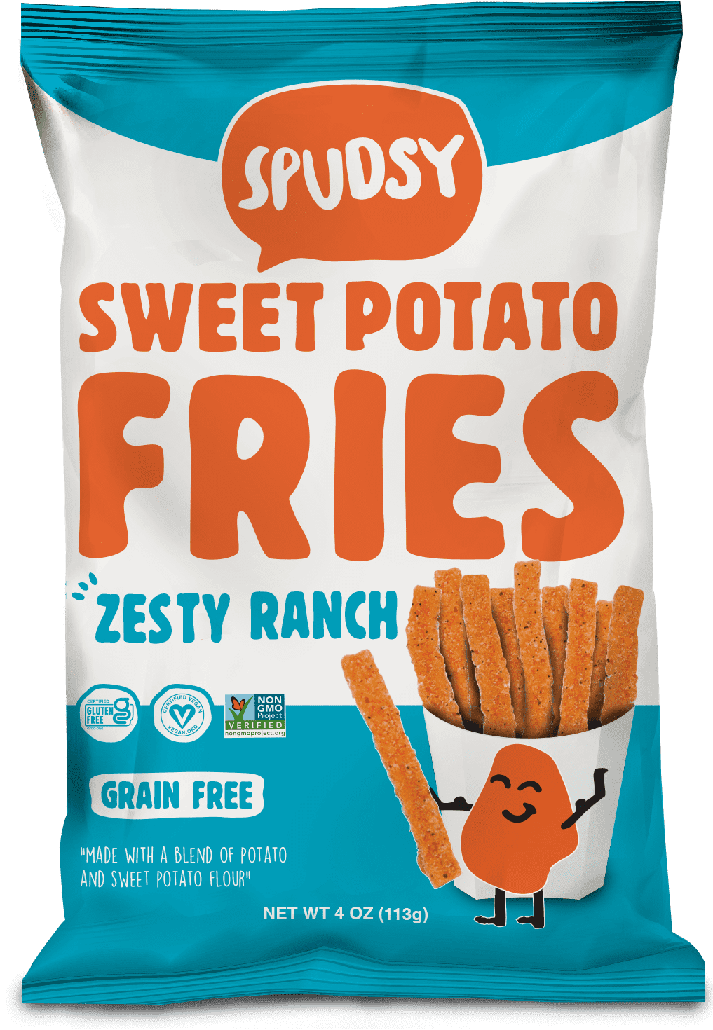 (Pack of 12) Spudsy Zesty Ranch Sweet Potato Fries, 4 oz - Walmart.com