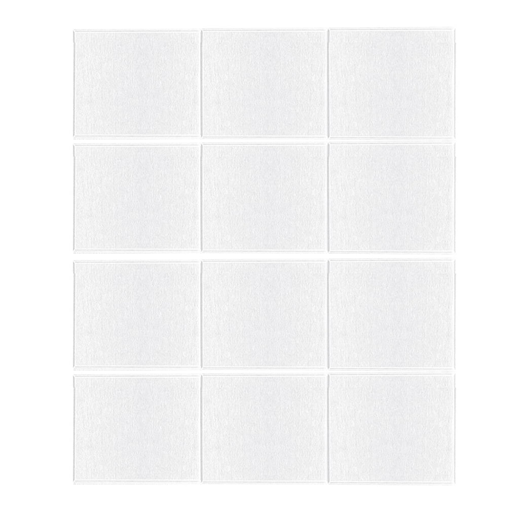 Pack of 12 Square Soundproof Wall Panels Acoustics Tiles Polyester ...