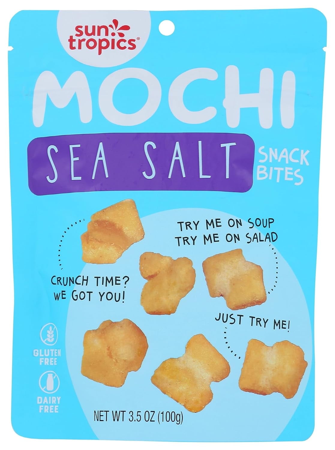 (Pack of 12), Sun Tropics Sea Salt Mochi Snack Bites, 3.5 oz - Walmart.com
