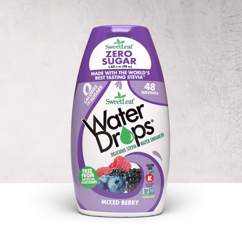 Pack of 12, SweetLeaf Water Drops® Mixed Berry, 1.62 fl oz - Walmart.com
