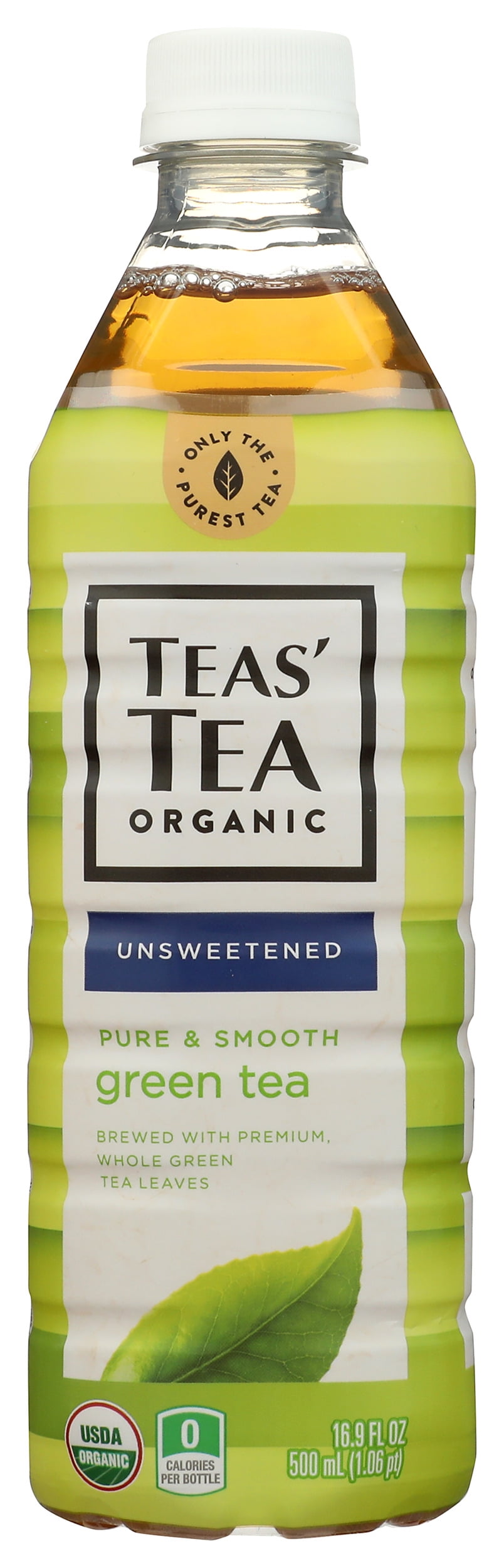 Pack of 12, Teas Tea Pure & Smooth Green Tea, 16.9 fl oz - Walmart.com