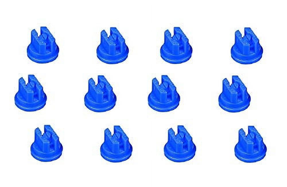 Pack of 12 - TeeJet Flat Spray Tips Blue 80° Polymer 0.3 GPM @ 40 PSI ...