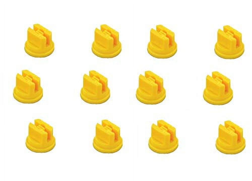 Pack of 12 - TeeJet Flat Spray Tips Yellow 80° Polymer 0.20 GPM @ 40 ...