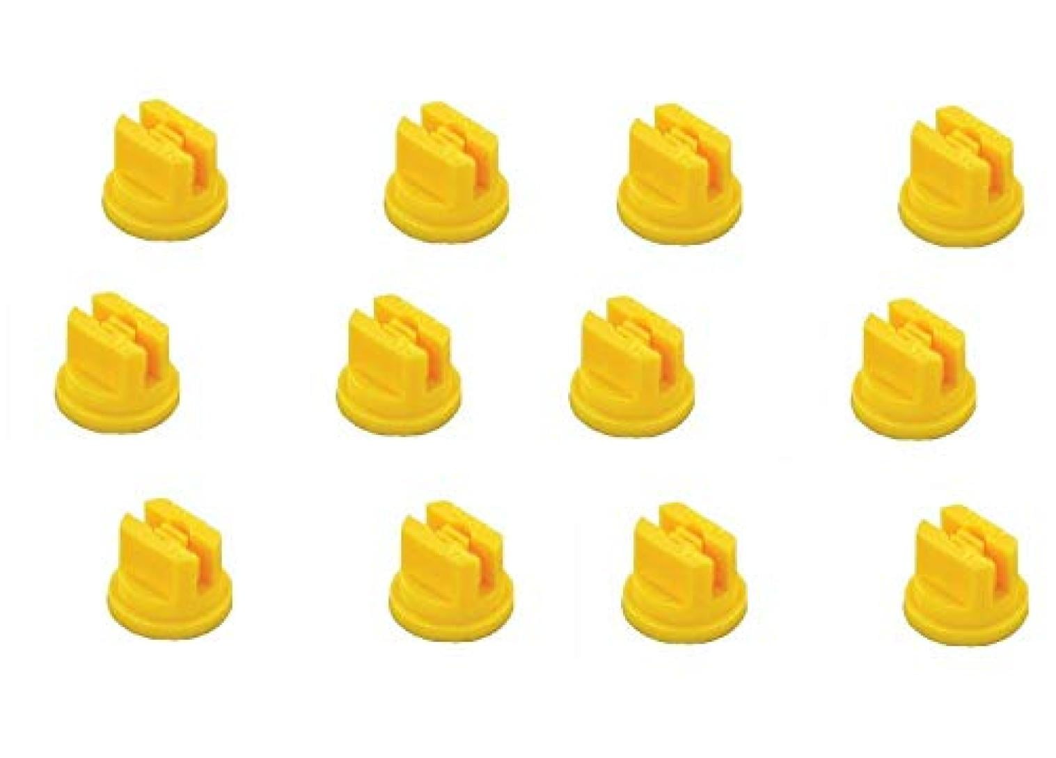 Pack of 12 - TeeJet Flat Spray Tips Yellow 80° Polymer 0.20 GPM @ 40 ...