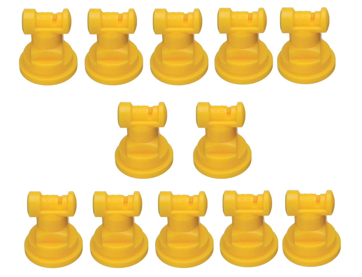 Pack of 12 - TeeJet Wide Angle Flat Spray Tips Yellow 110° Polymer ...
