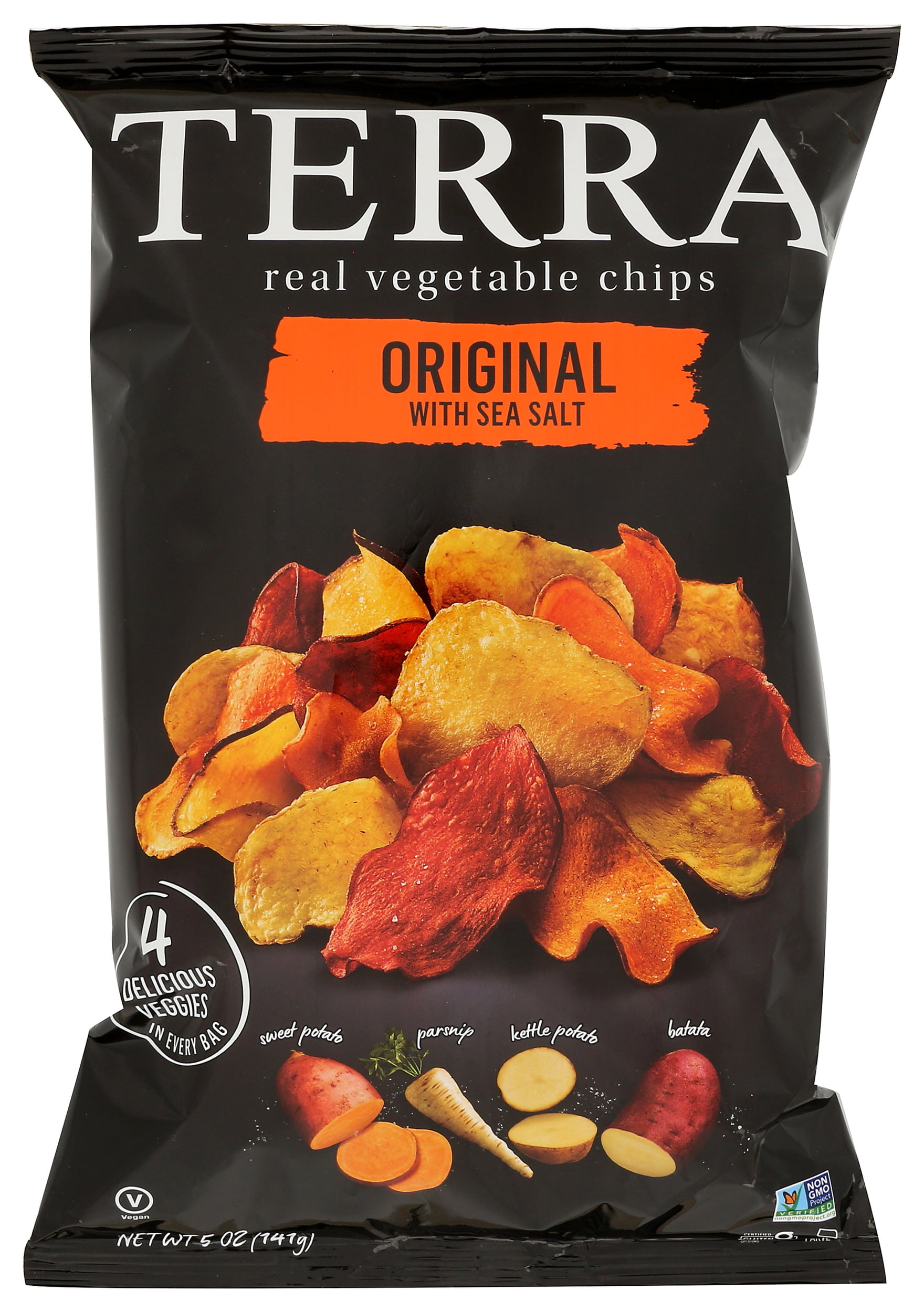 Pack of 12, Terra Chips Original Vegetable Chips with Sea Salt, 5 oz - Walmart.com
