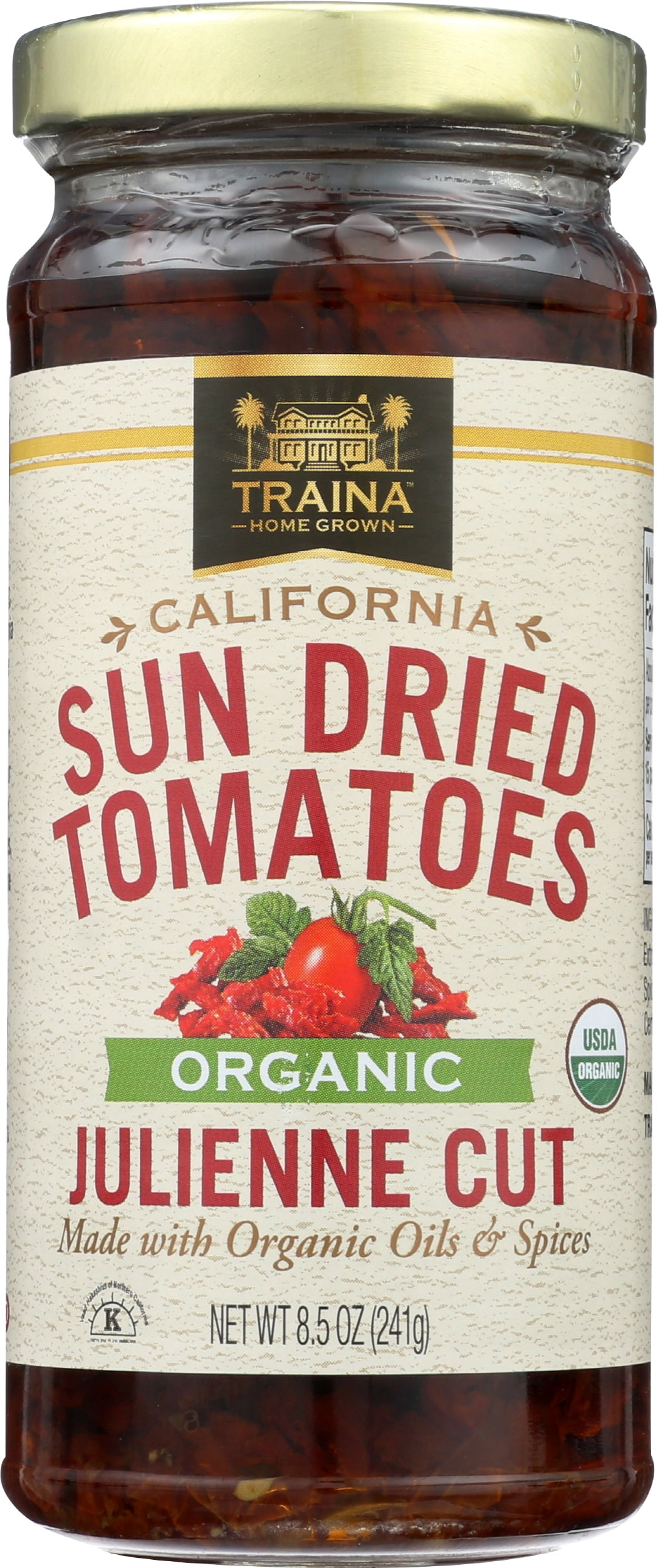 (Pack of 12), Traina Organic California Sun-Dried Tomatoes, Julienne ...