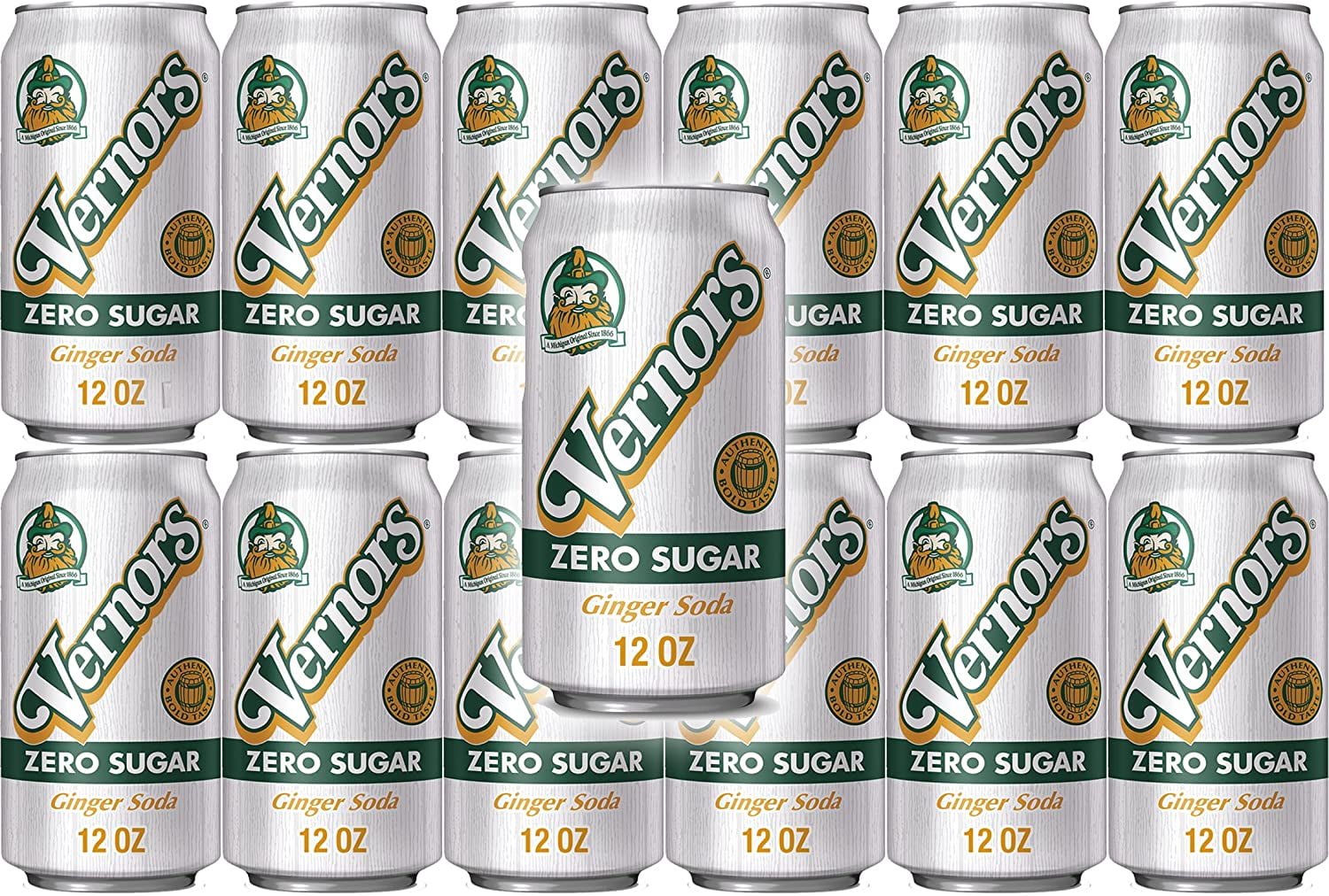 Pack of 12 Vernor's Diet Ale 12 oz Cans - Walmart.com