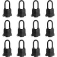 Pack of 12 Waterproof Padlocks Keyed Alike for Outdoor Use, Covered ...