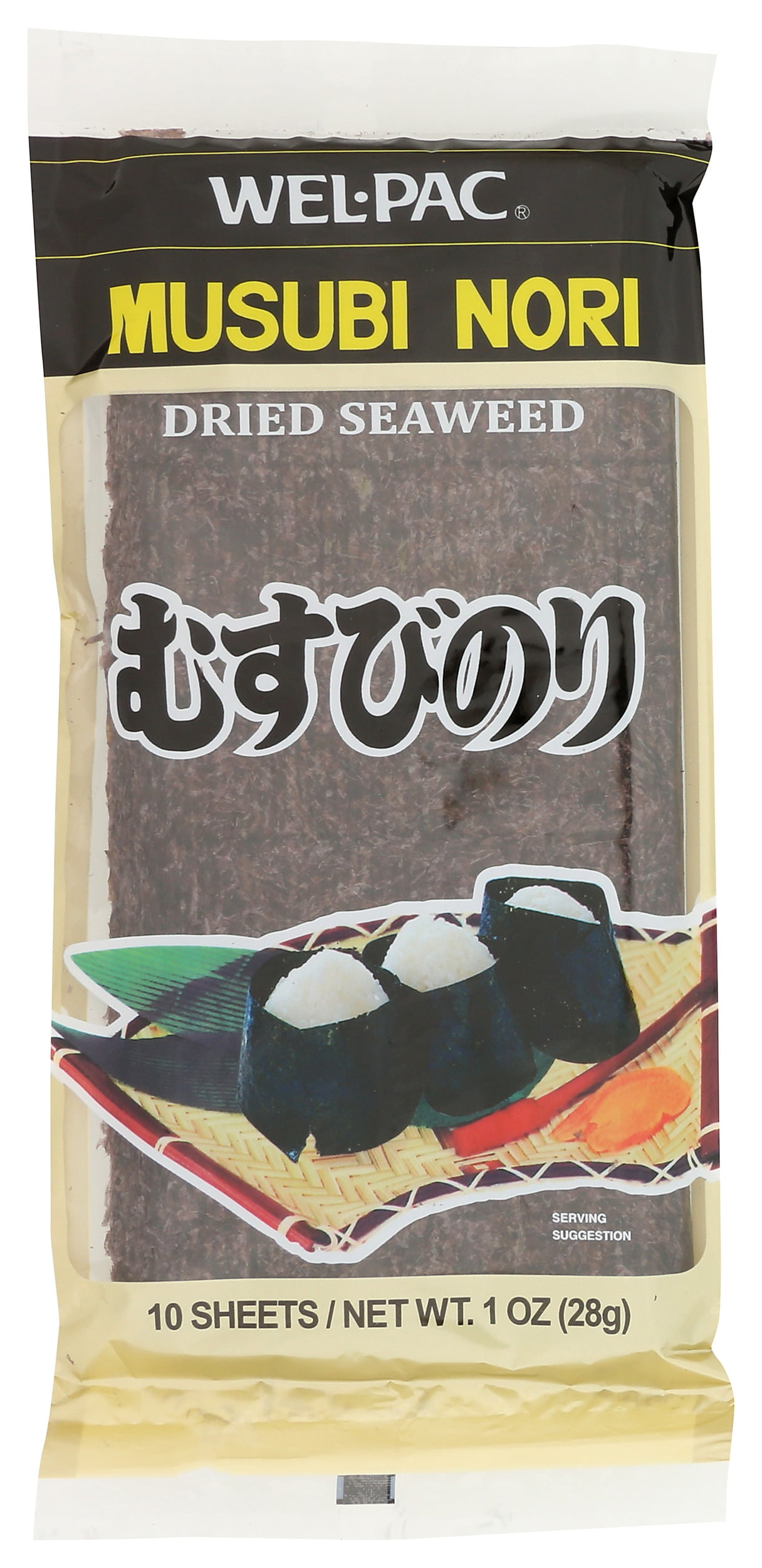 Pack of 12, Wel Pac Musubi Nori Dried Seaweed, 10 pc - Walmart.com