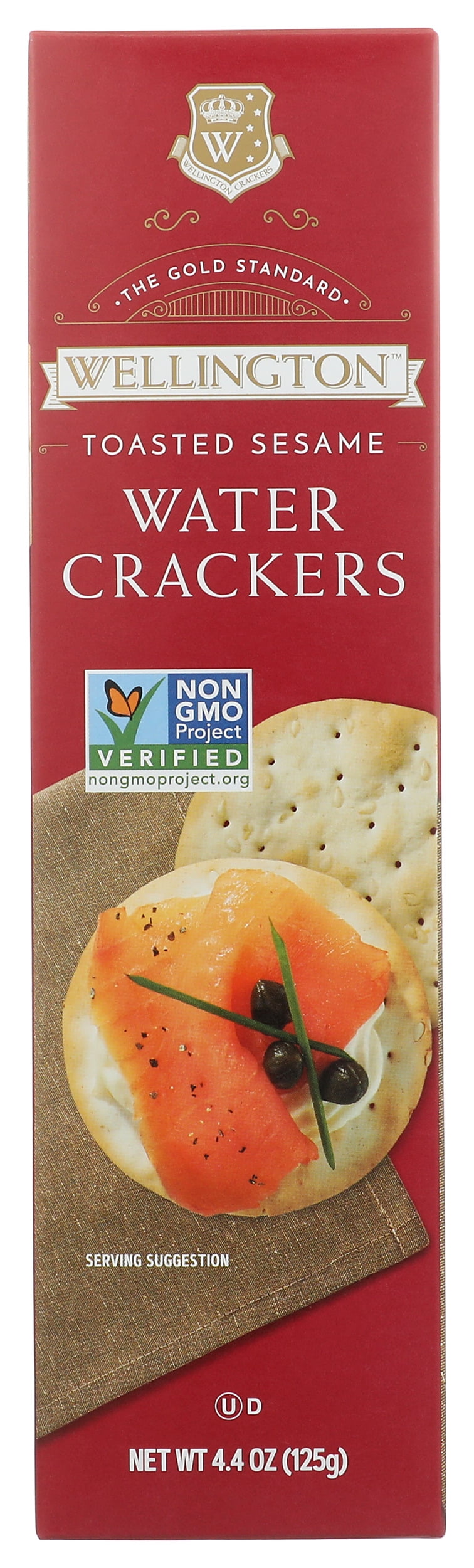 Pack of 12, Wellington Toasted Sesame Water Crackers, 4.4 oz - Walmart.com