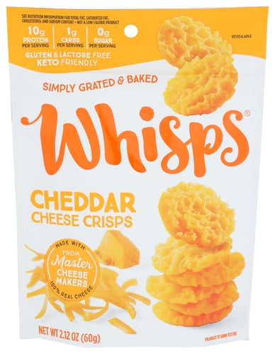 Whisps, Cheese Whisps Cheddar, 2.12 oz, Crunchy Cheesy Snacks - Walmart.com