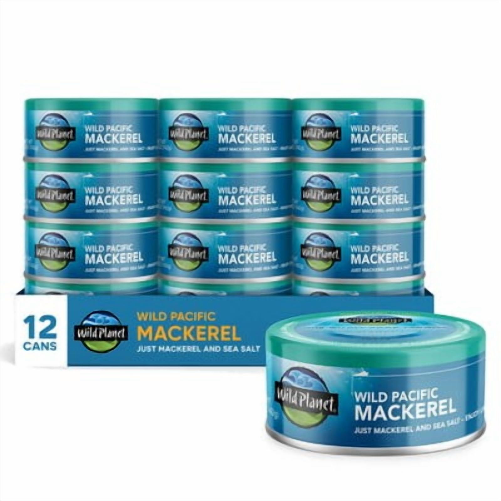 (Pack of 12) Wild Planet Wild Pacific Mackerel 5 Oz - Walmart.com