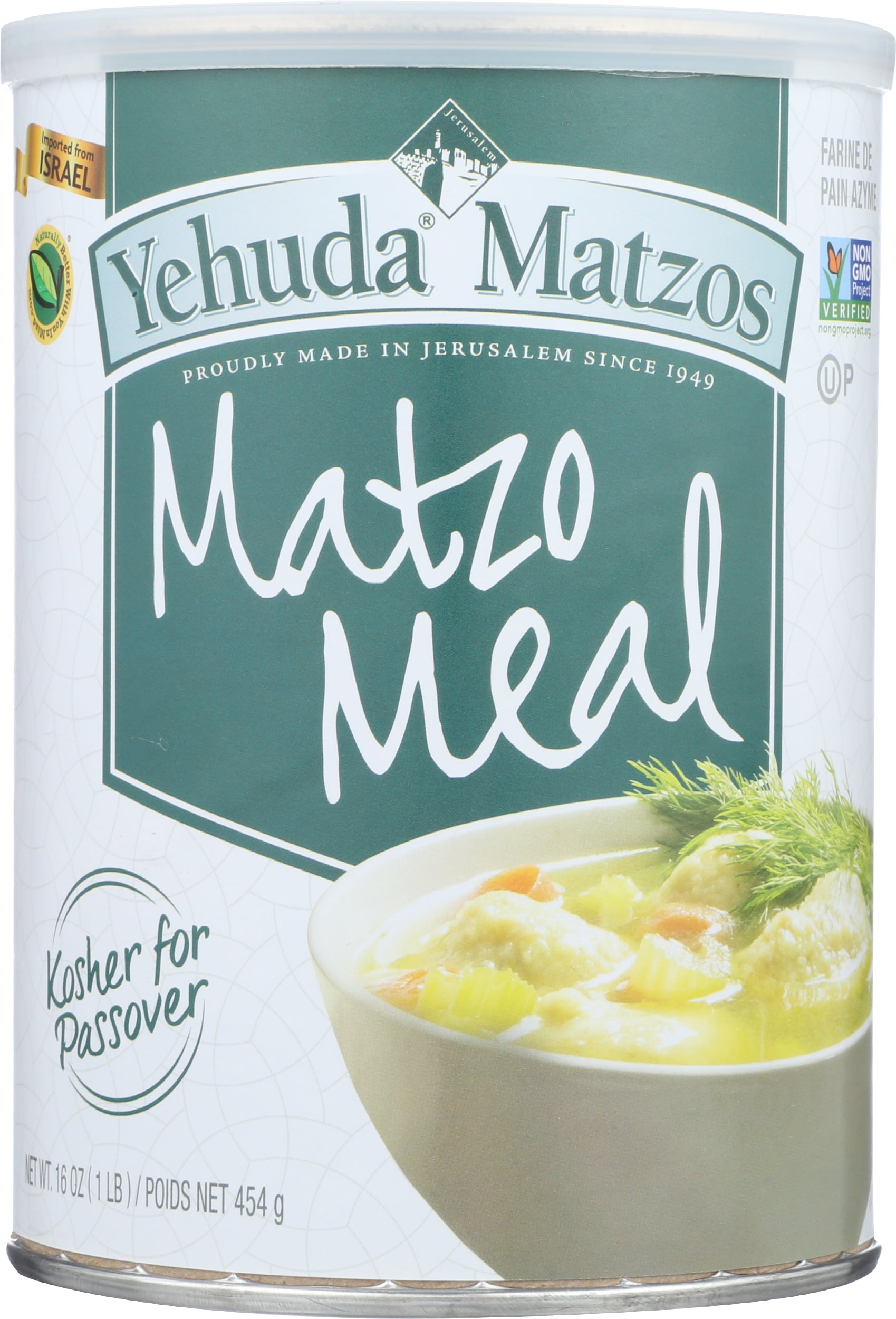 Pack of 12, Yehuda Matzo Meal, 16 oz - Walmart.com