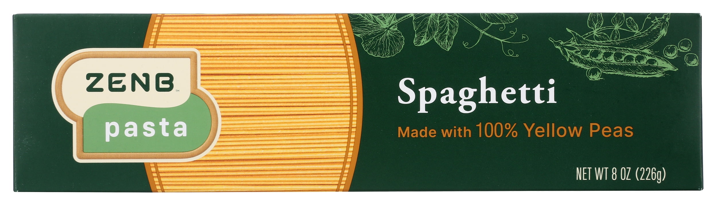 (Pack of 12), Zenb Yellow Pea Spaghetti Pasta, 8 oz - Walmart.com