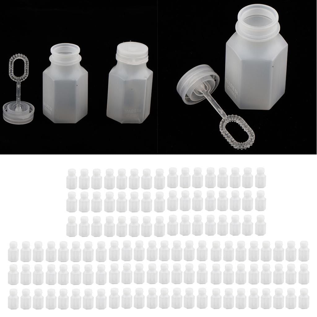 Pack of 120 Hexagon Shape Bubbles Blowing Bottles Party Supplies ...