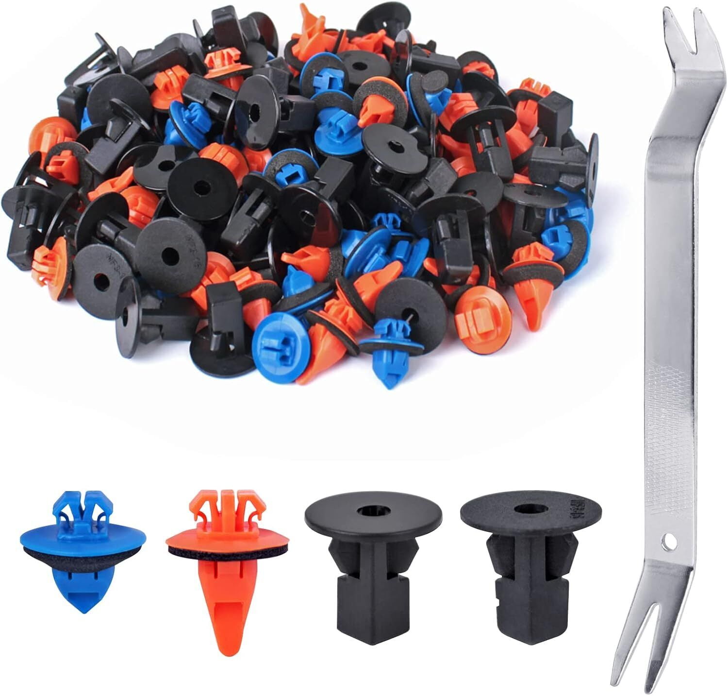 Pack of 121 For Toyota 4Runner Tacoma RAV4 Retainer Fastener Clip Rivet ...