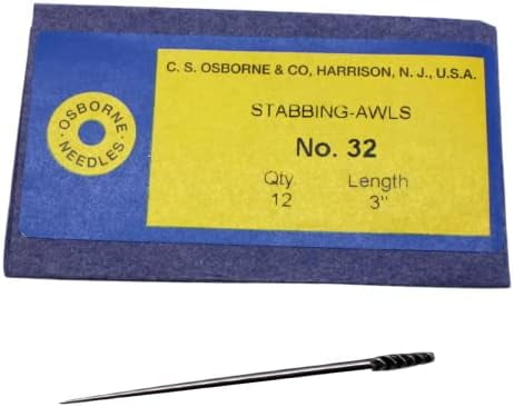 Pack of 123" Stabbing Awl #32, Straight Round Point$$Art & Craft ...