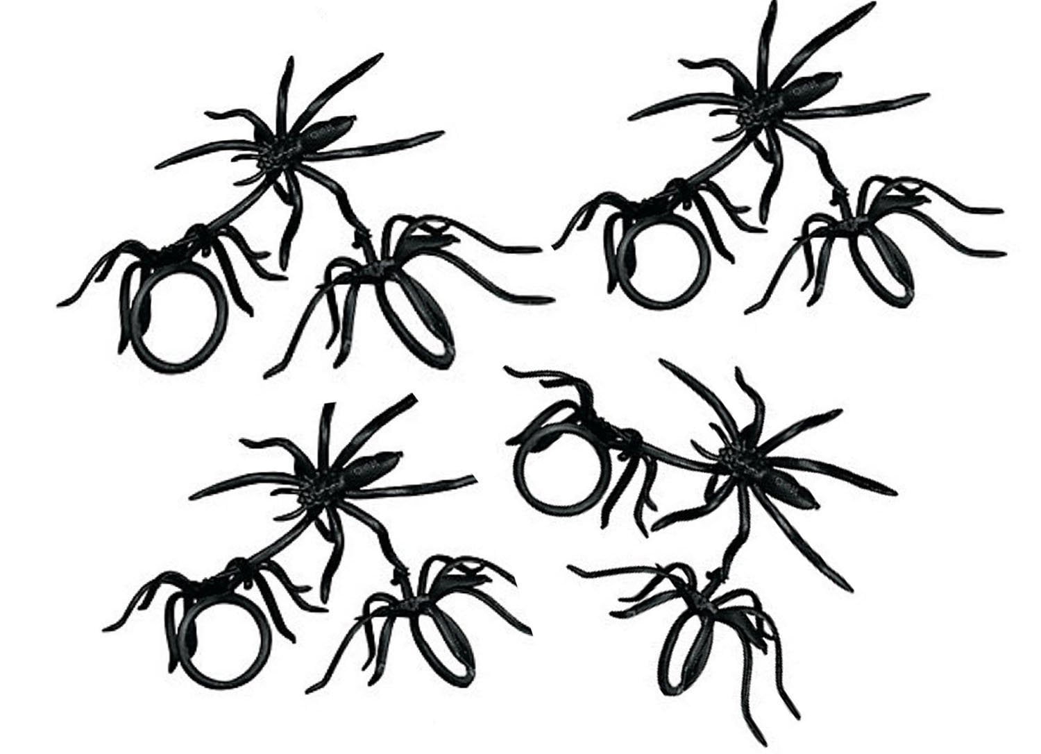 Rockymart Bulk Pack of 144 - Spooky Spider Rings 2" - Kids Toys Party ...