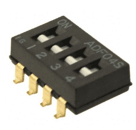 Pack of 15 1-1825059-3 Dip Switch SPST 4 Position Surface Mount Slide (Standard) Actuator 25mA ...