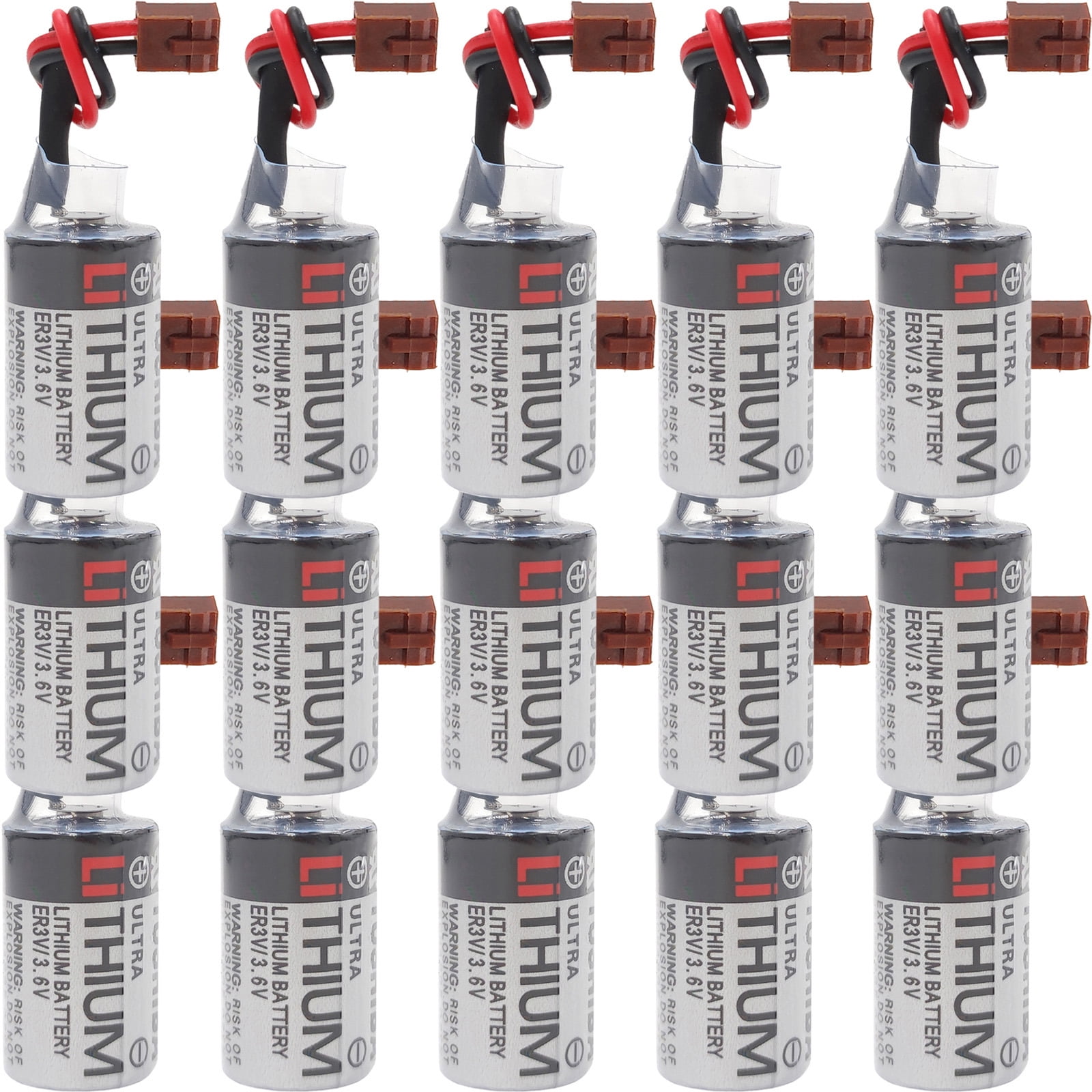 (Pack of 15) ER3V 3.6V Lithium Battery Replacement for CPM2A-BAT01 ...