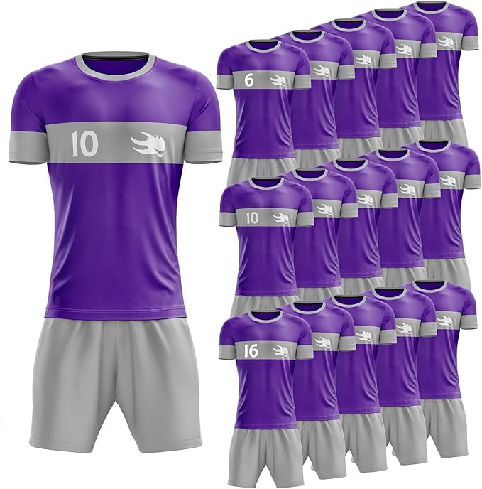 Pack of 15 Soccer Uniform Kits. Jersey & Shorts. Custom Made for You ...