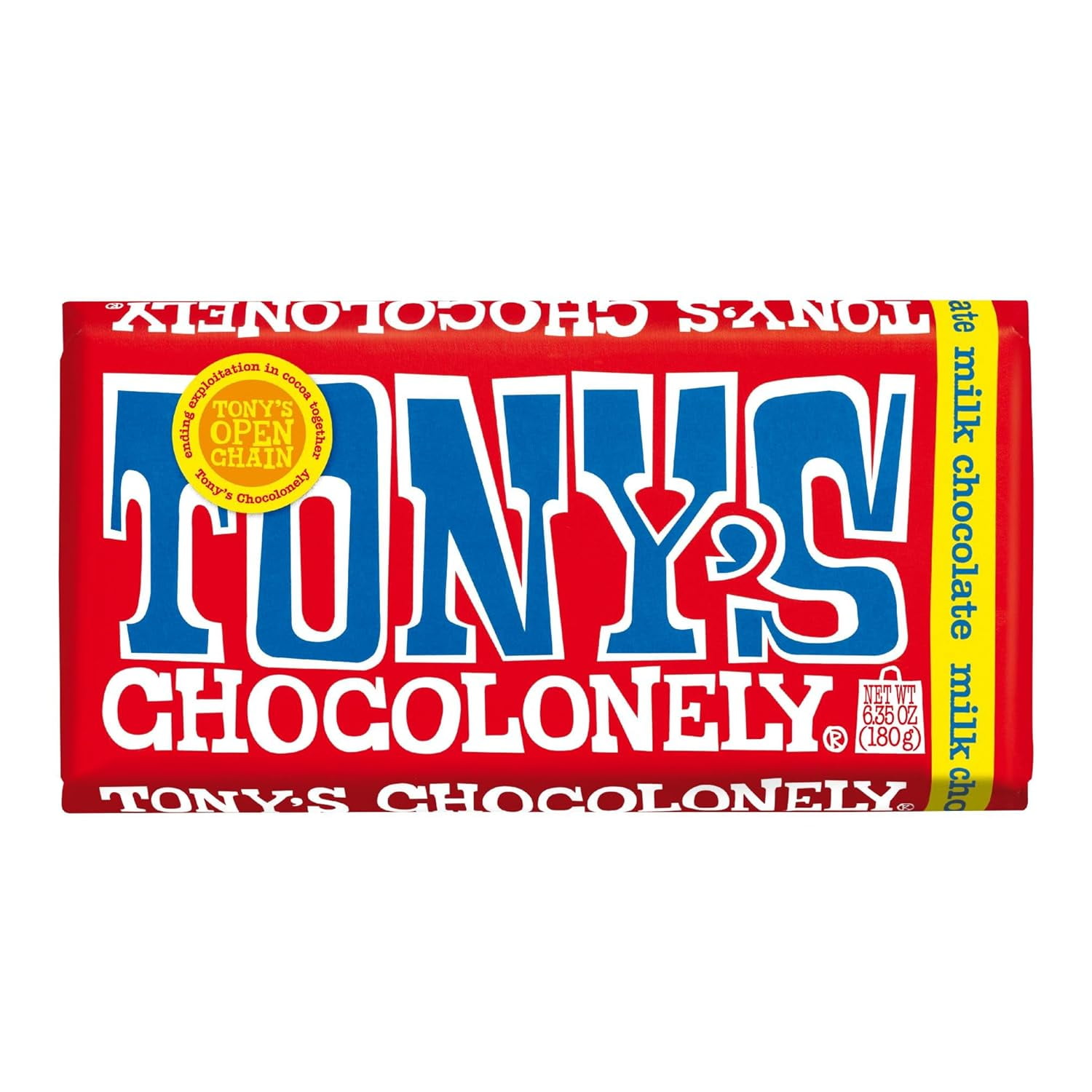 Pack of 15, Tonys Chocolonely 32% Milk Chocolate Bar, 6.35 oz - Walmart.com