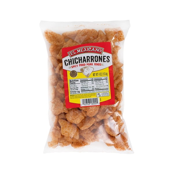 Pack of 18 El Mexicano Chicharron Botanero Hot 4 oz - Walmart.com