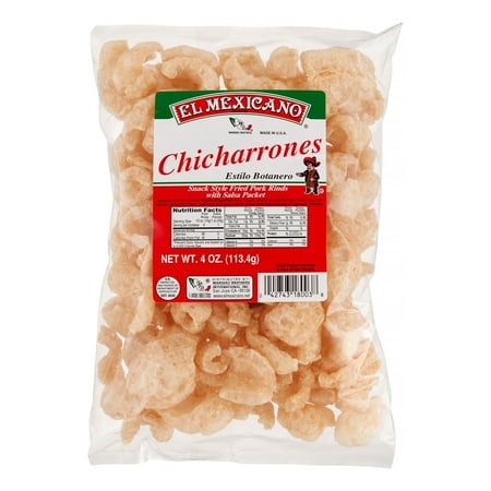 Pack of 18 El Mexicano Chicharron Botanero Regular 4 oz - Walmart.com