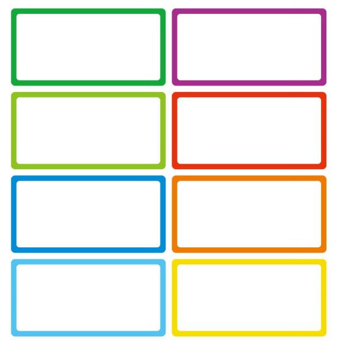 Pack of 192 Colorful Name Tag Label Stickers - 8 Colours - Walmart.com
