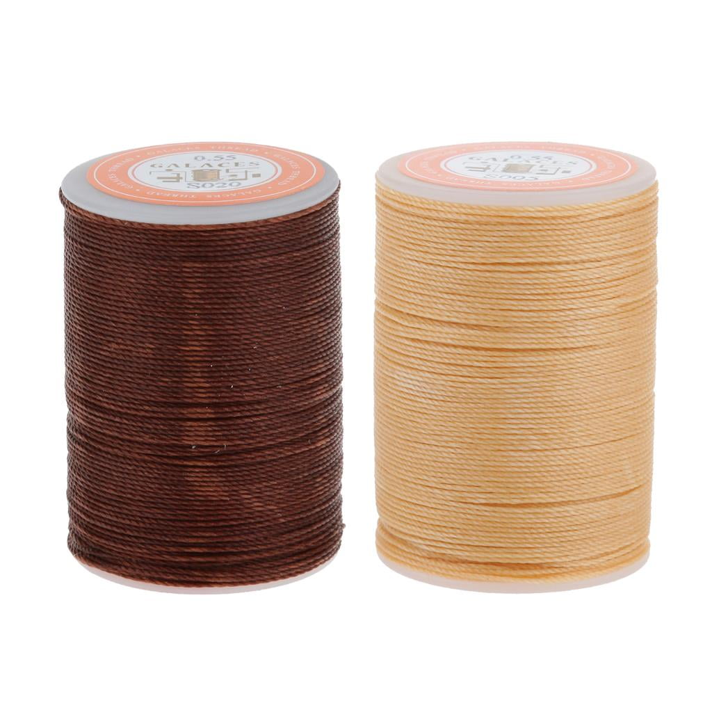 Pack of 2 0.55mm Leather Sewing Stitching Round ed Thread String Cord ...