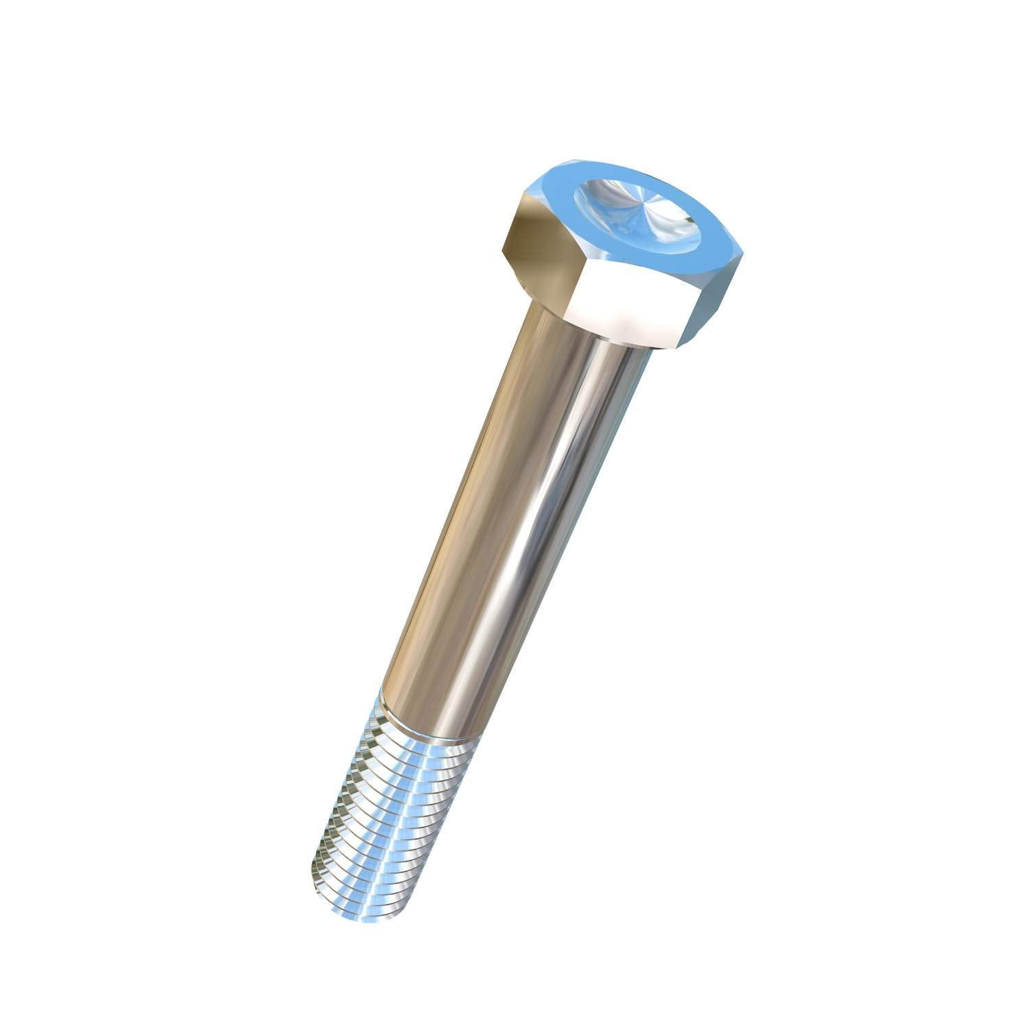 (Pack of 2) 1/2-13 X 3-1/2 Titanium Hex Head Bolt, Grade 5 (Ti-6Al-4V ...