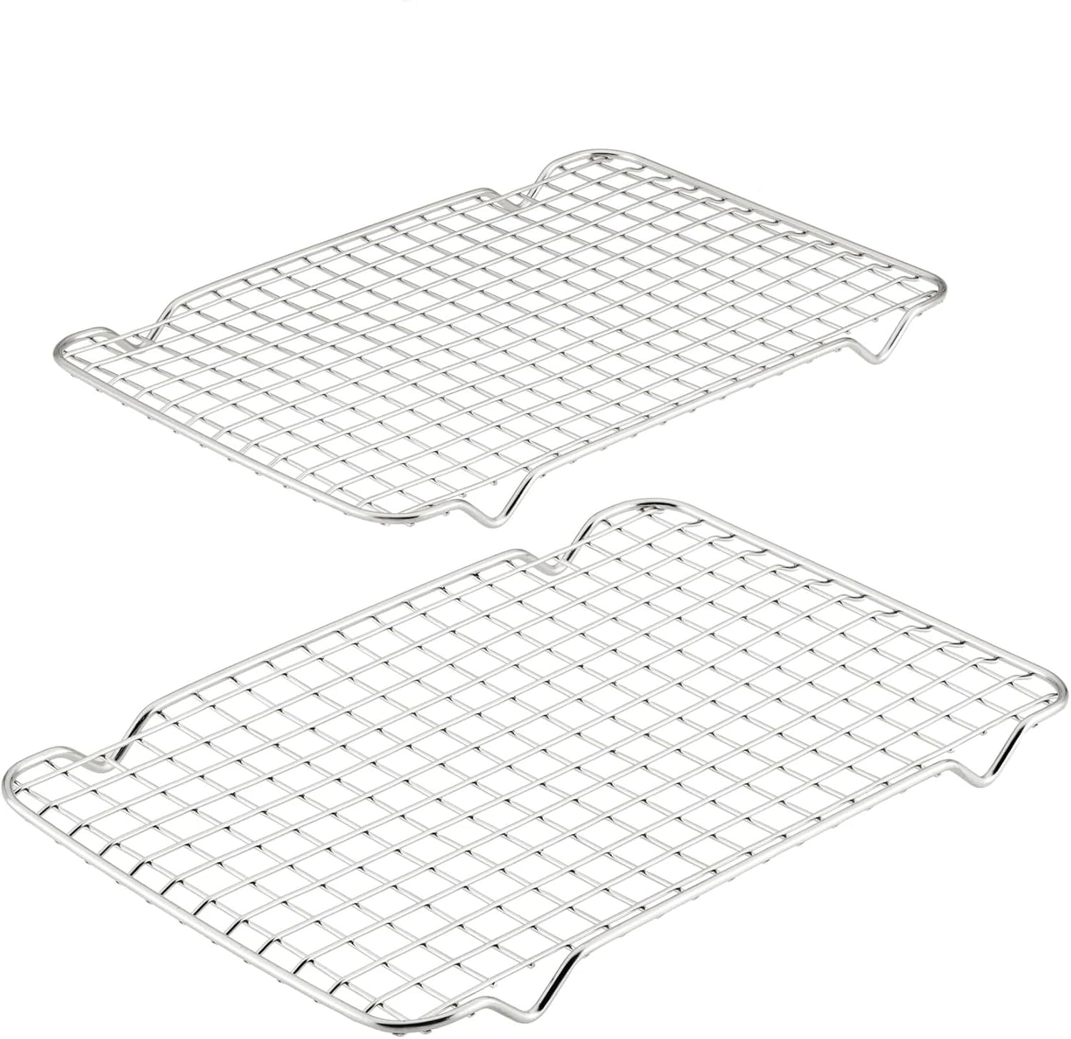 Pack of 2 - 13" x 18" Stainless Steel Half Sheet Pan Cooling Rack ...