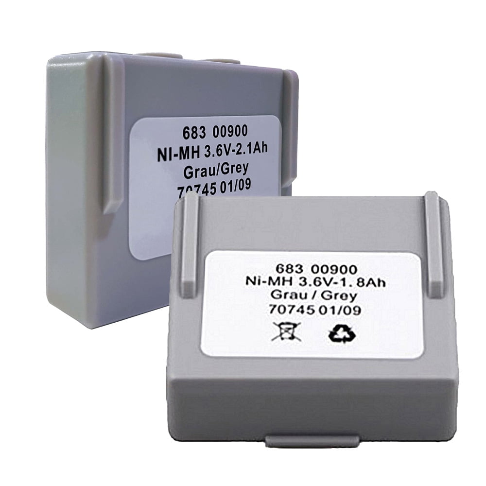 Pack of 2 3.6V 2100mAh Ni Mh Battery Crane Remote Control Battery ...
