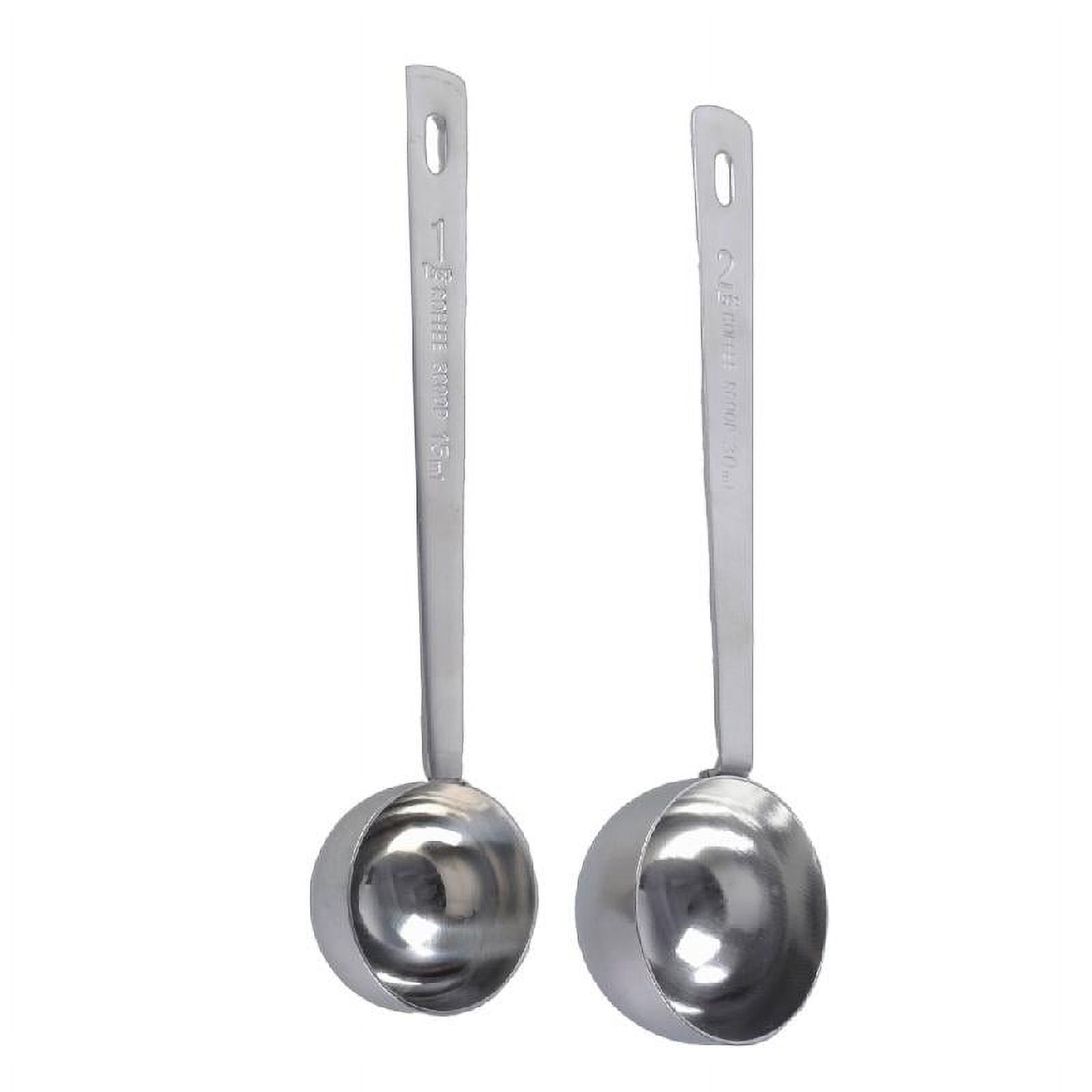 Pack of 2 304Stainless Steel Tablespoon Measuring Spoons with Long ...