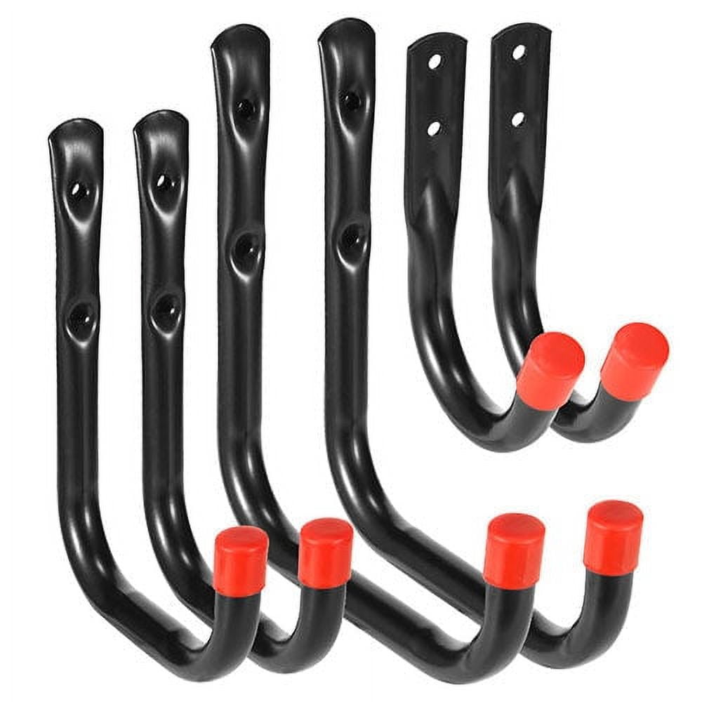 [Pack of 2] 6 Packs Garage Storage Hooks 22lbs Load Bike Bicycle Hooks ...
