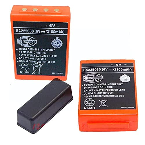 (Pack of 2) 6V 2100mAh BA225030 Ni-Mh Rechargeable Battery HBC ...