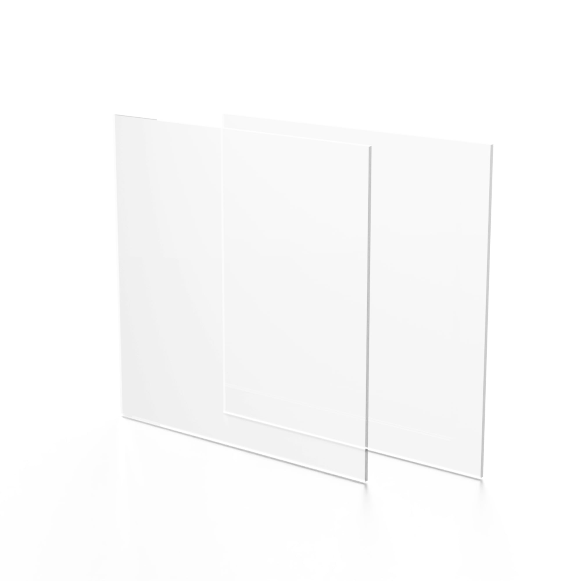 Pack of 2 Acrylic sheets Lightweight 8"x12" (3mm) Clear Plexiglass ...