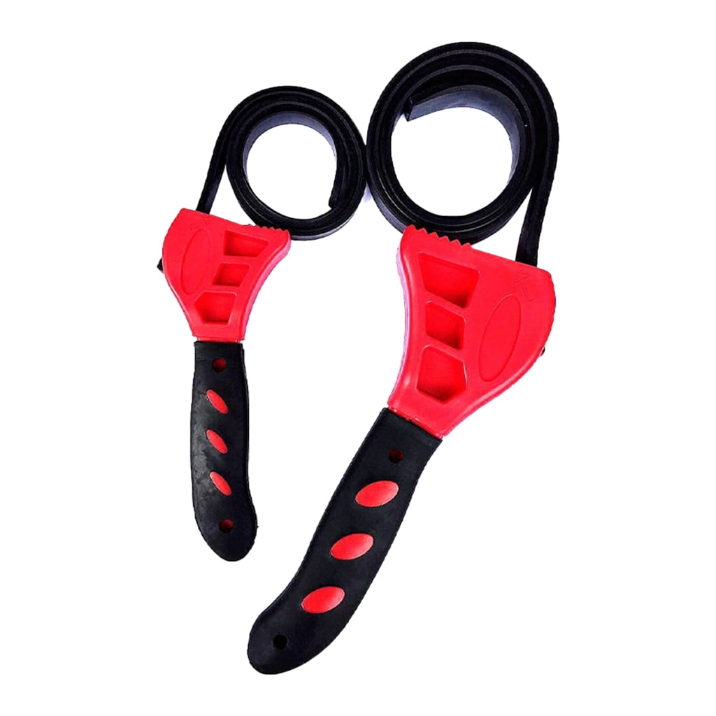 Pack of 2 Adjustabl Strap Wrench Set Multiple Use Strap Wrench Set ...