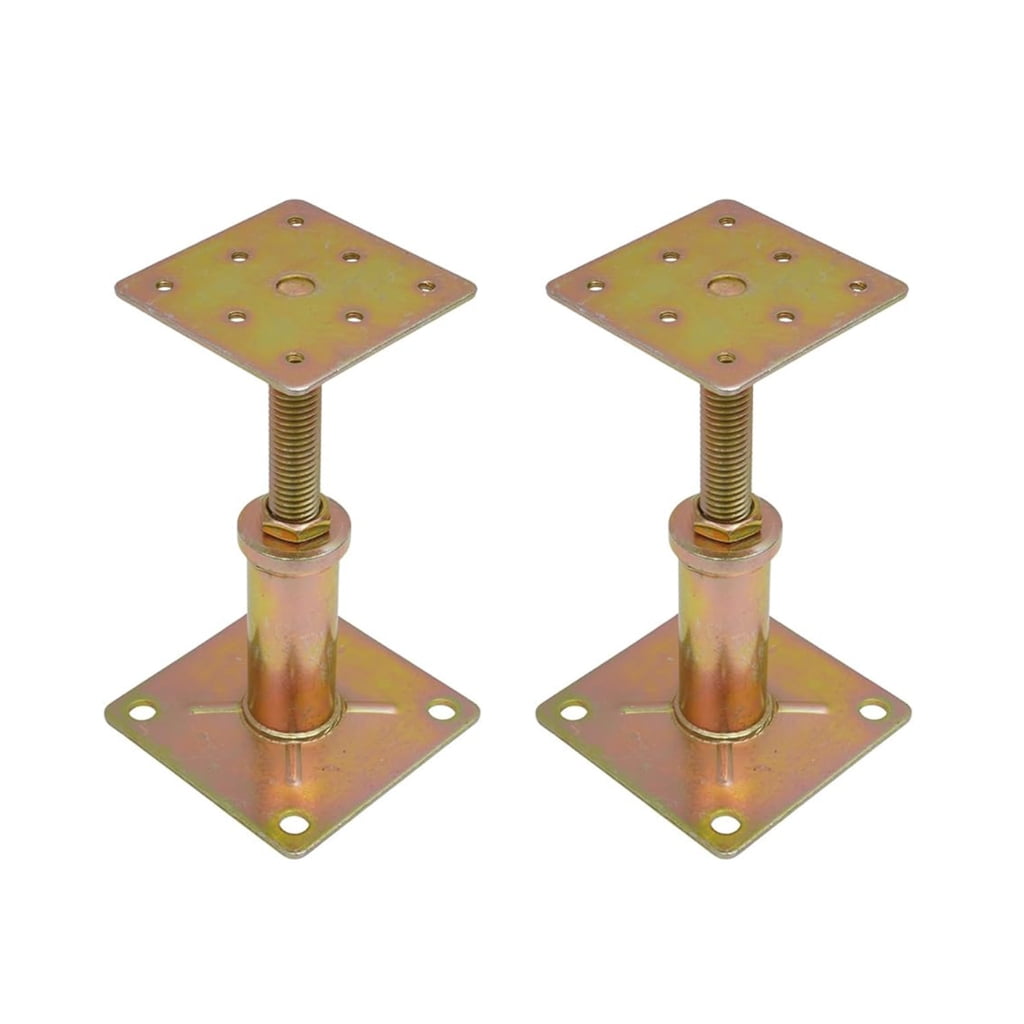 Pack of 2 Adjustable Elevated Roof Support Brackets Heavy Duty ...