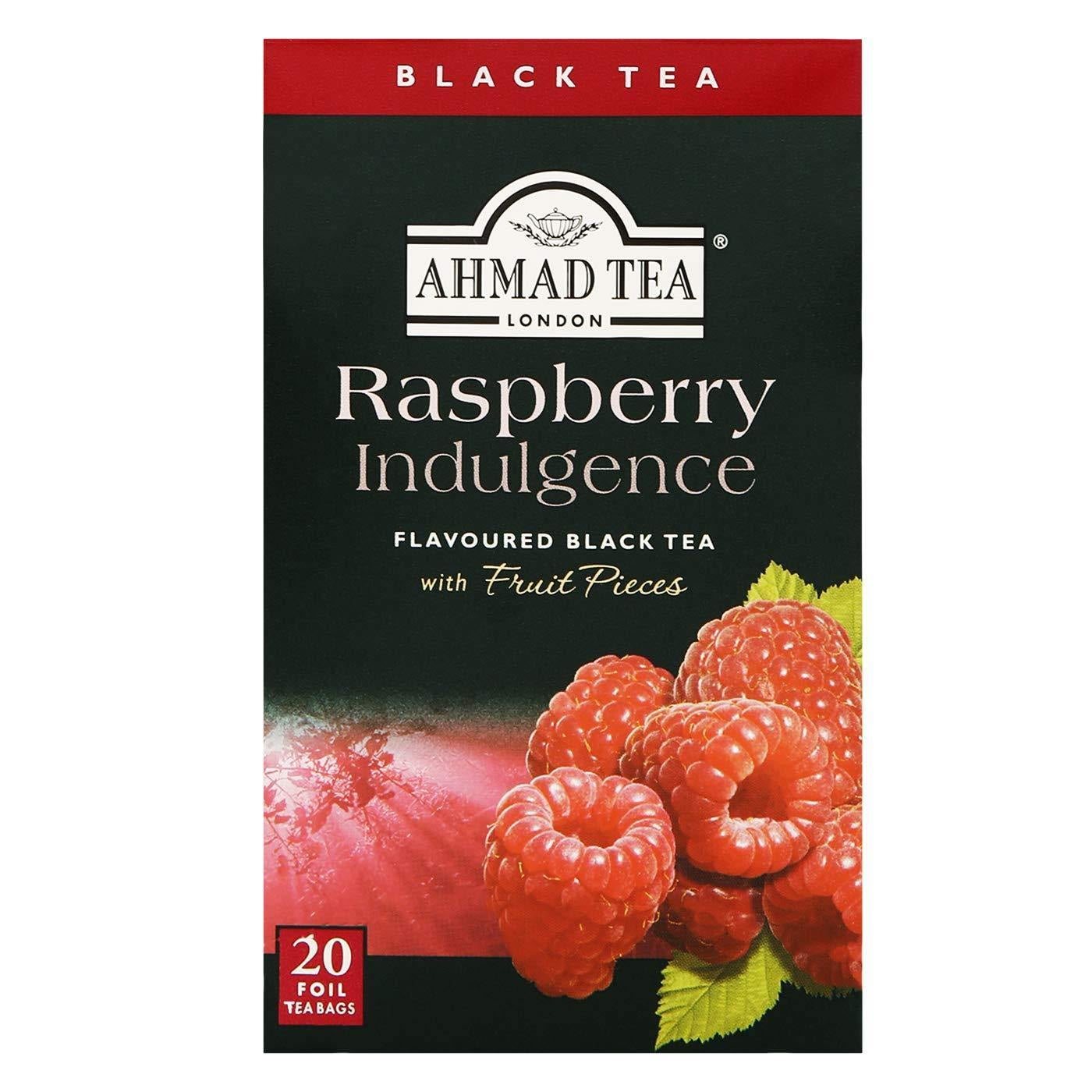 Ahmad Tea Raspberry Indulgence Black Tea 20 Tea Bags 1.40 Oz (40 g ...