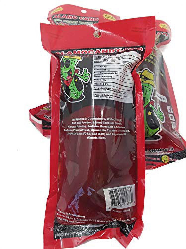 Pack of 2 Alamo Candy Big Tex Dill Pickle in Chamoy - Individually ...