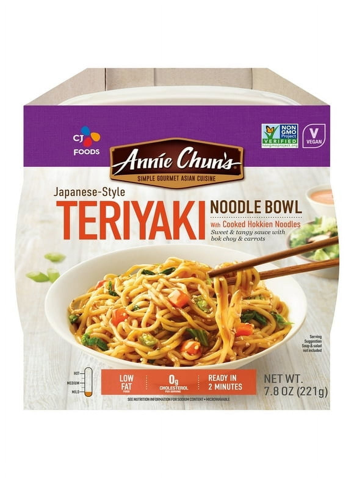 Pack of 2 Annie Chun's Japanese Style Teriyaki Noodle Bowl, 7.81 oz ...