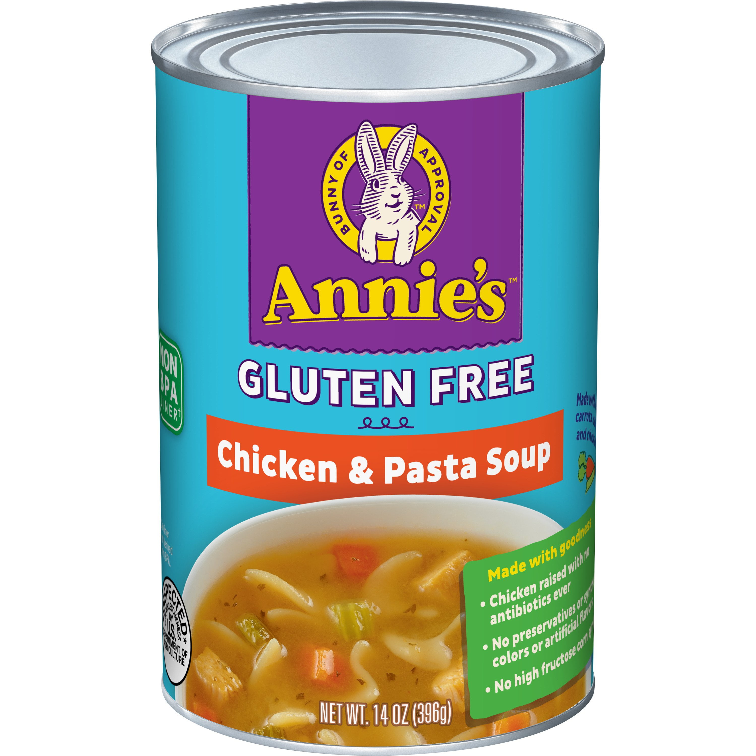 Annie's Gluten Free Chicken & Pasta Soup - 14 oz- Pack of 2 - Walmart.com