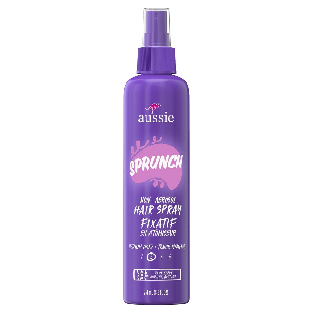 Pack of 2 Aussie Sprunch Non-Aerosol Hair Spray, 8.5 oz (Package May ...