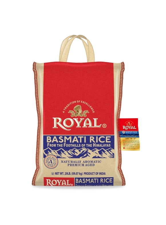 Pack of 2 Authentic Royal Basmati White Rice, 20 lbs - Walmart.com