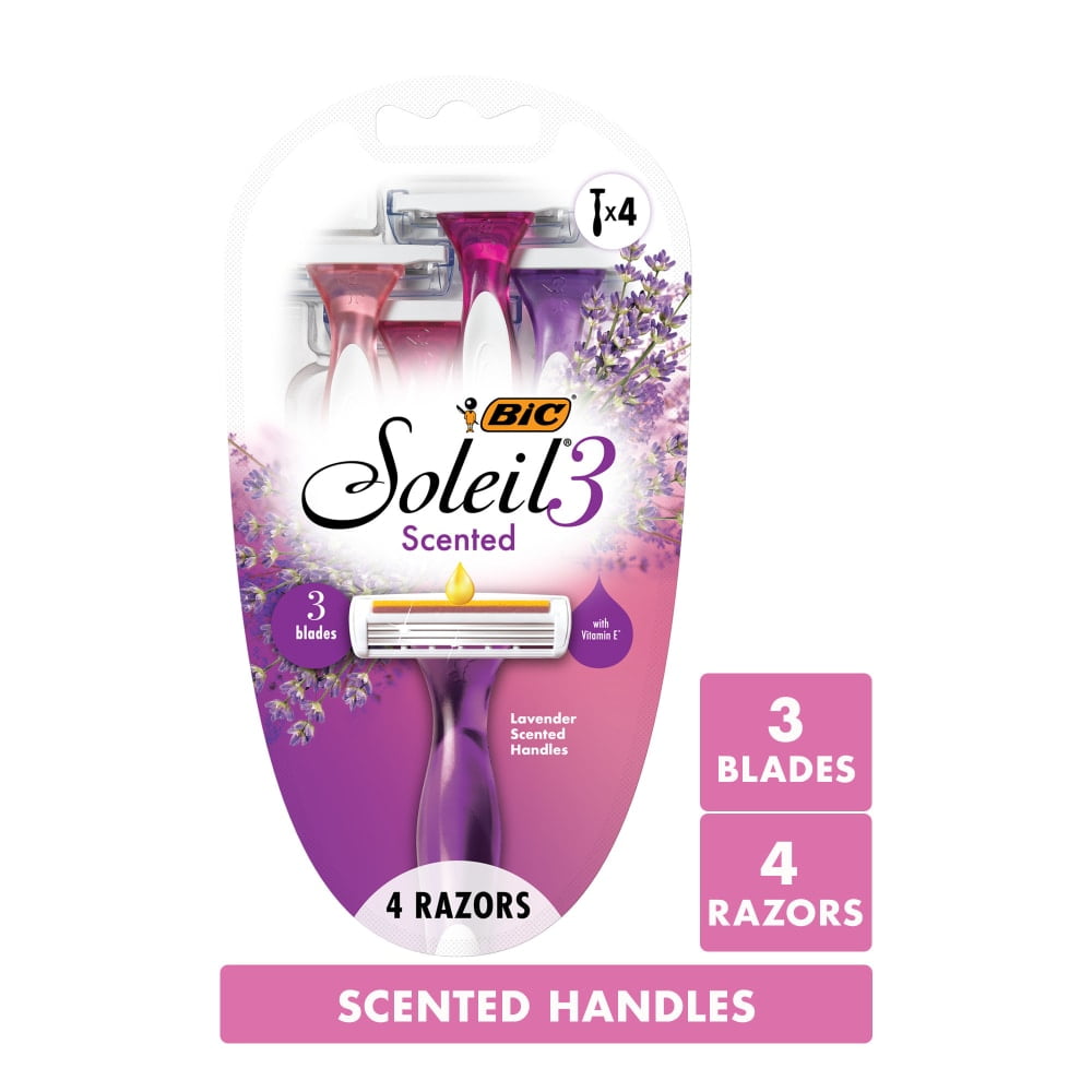 Pack of 2 BIC Soleil Smooth Scented Disposable 3-Blade Razors, 4 pk ...
