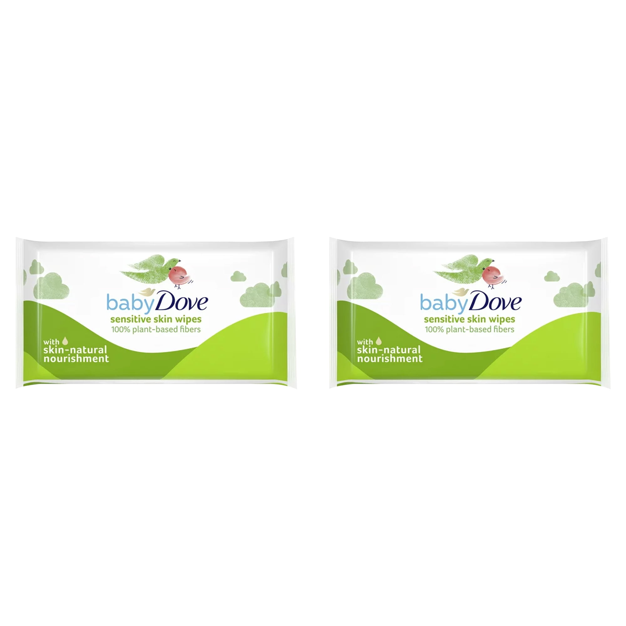 Pack of (2) Baby Dove Wipes, Unscented, 1 Resealable Pack (63 Total ...