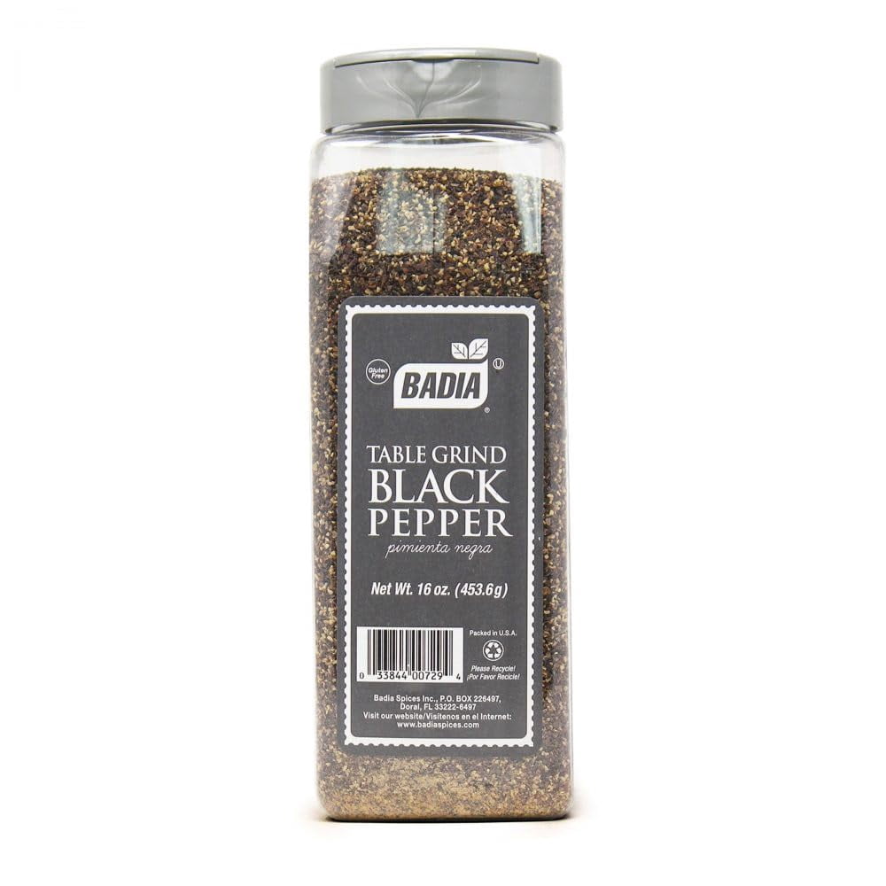 Pack of 2 - Badia Black Pepper Table Grind, Premium Seasoning For ...