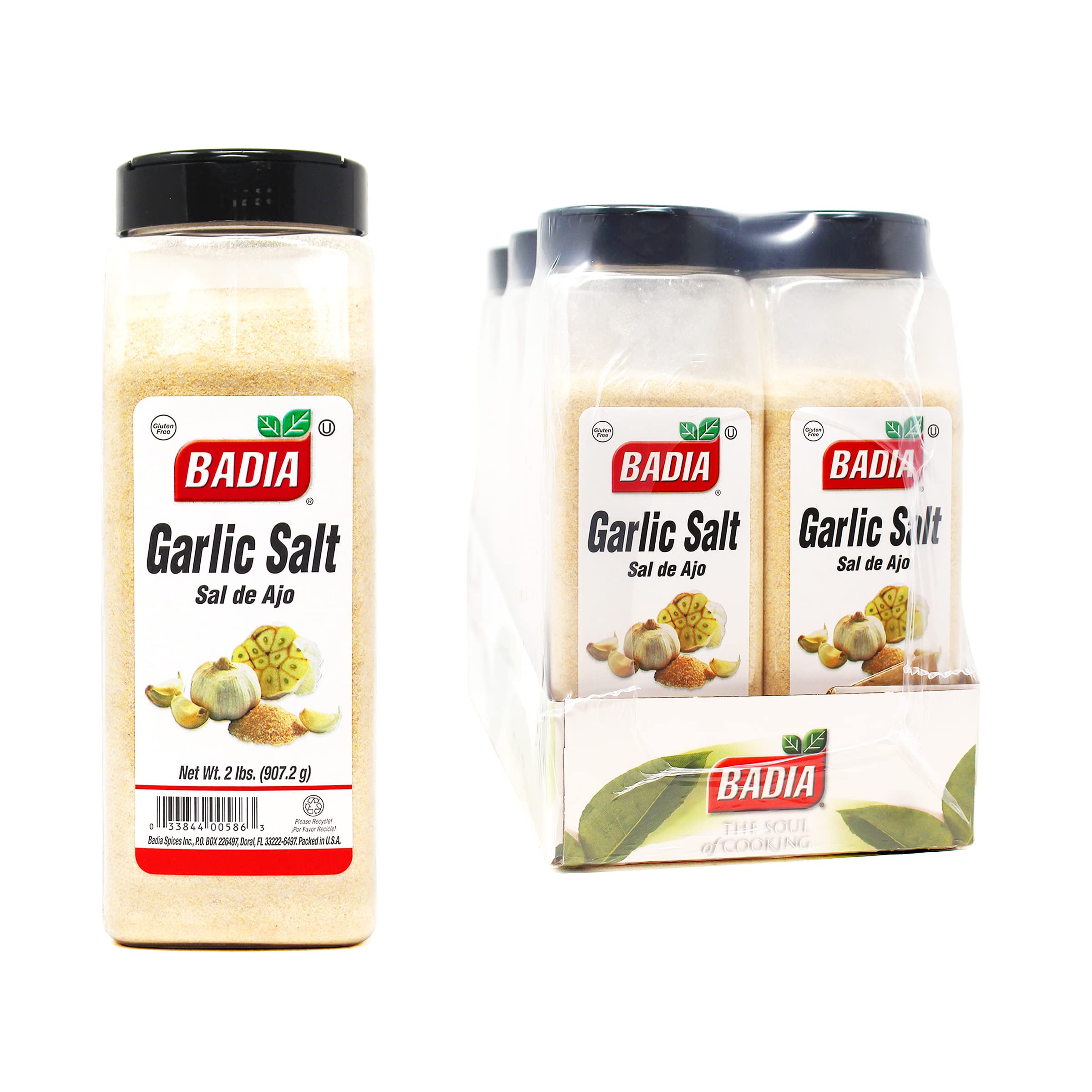 Pack of 2 - Badia Garlic Salt, 2 Pound (Pack Of 6) Packaging May Vary ...